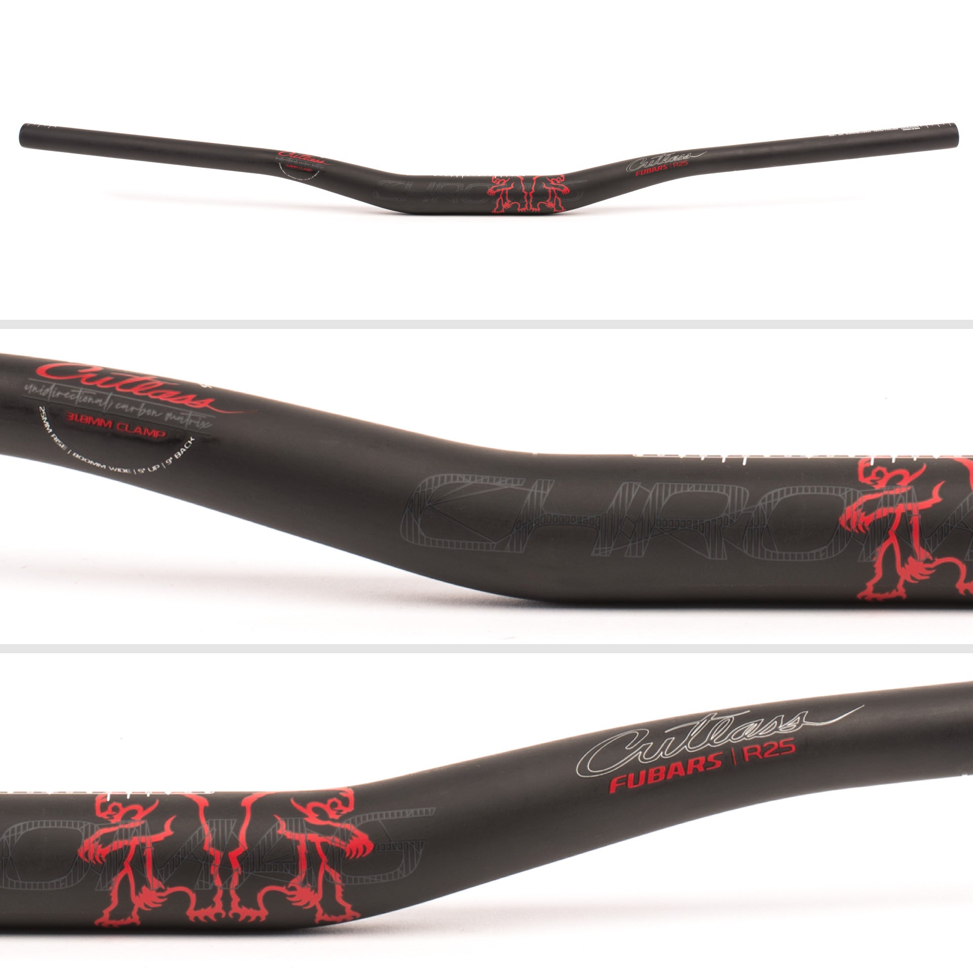 Cutlass: 31.8 Carbon MTB Bars for Trail & Enduro Riders | Chromag ...